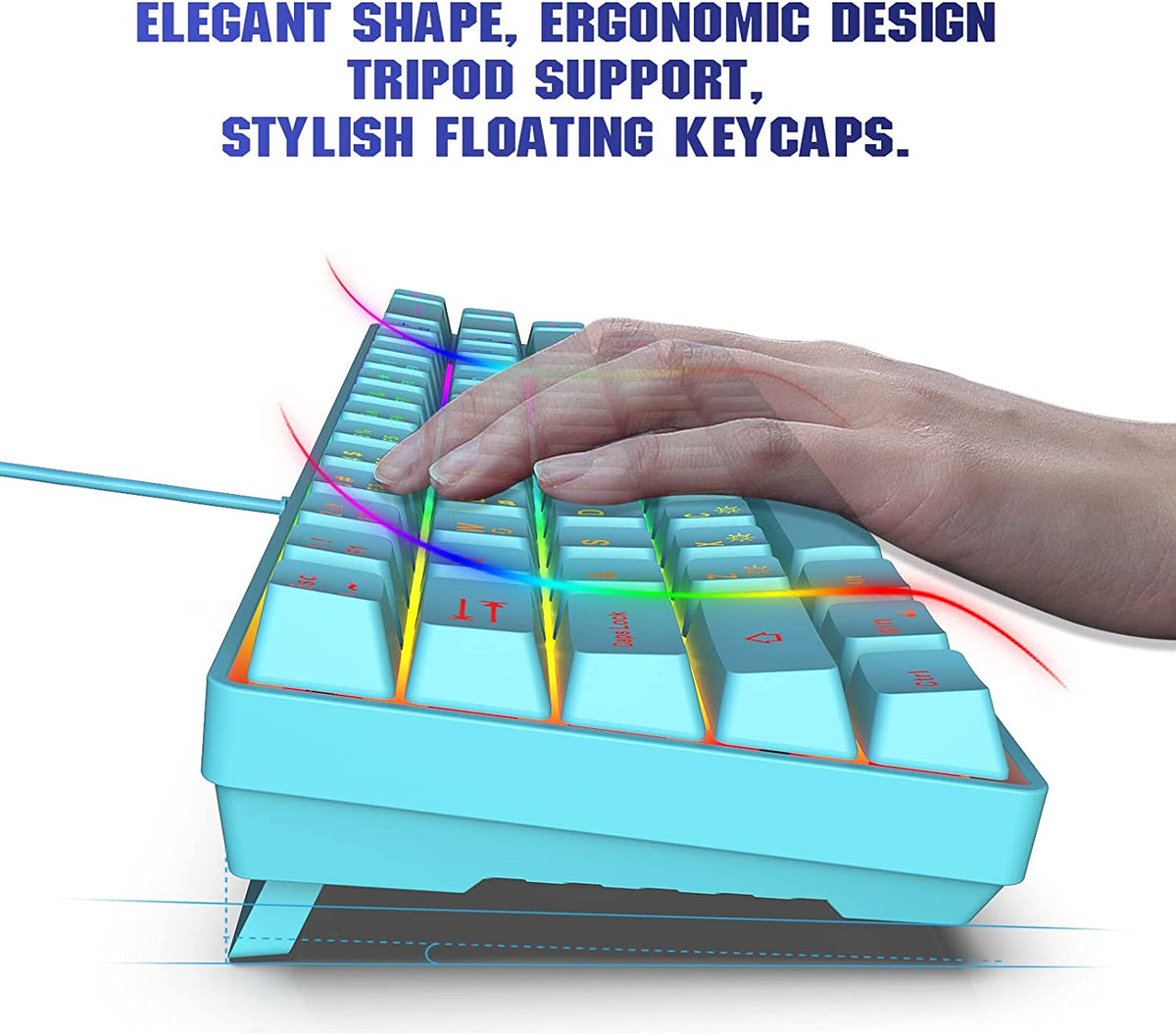 Snpurdiri 60% Membrane Gaming Keyboard , 68 Keys Blue – snpurdiri Snpurdiri 60% Membrane Gaming Keyboard , 68 Keys Blue – snpurdiri